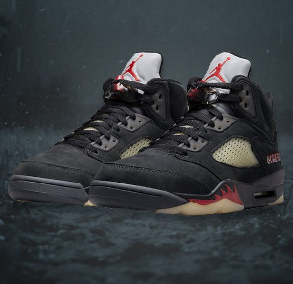 First Look: Air Jordan 5 Gore-Tex Off-Noir Fire Red DR0092-001