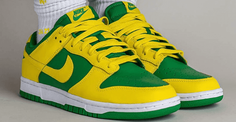 First Look At The Nike Dunk Low "Reverse Brazil" DV0833-300