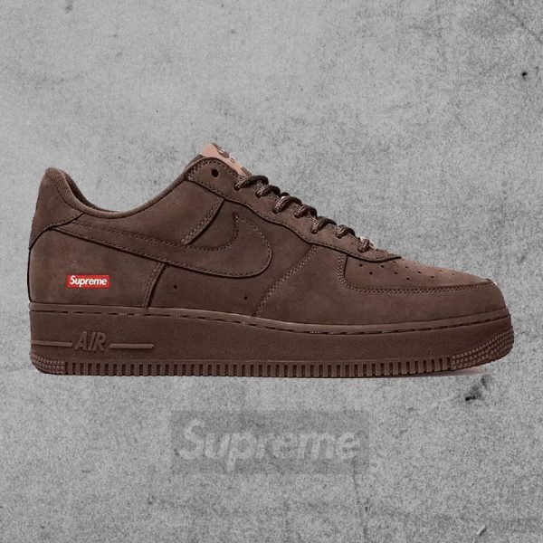 First Look: Supreme x Nike Air Force 1 Low "Baroque Brown"