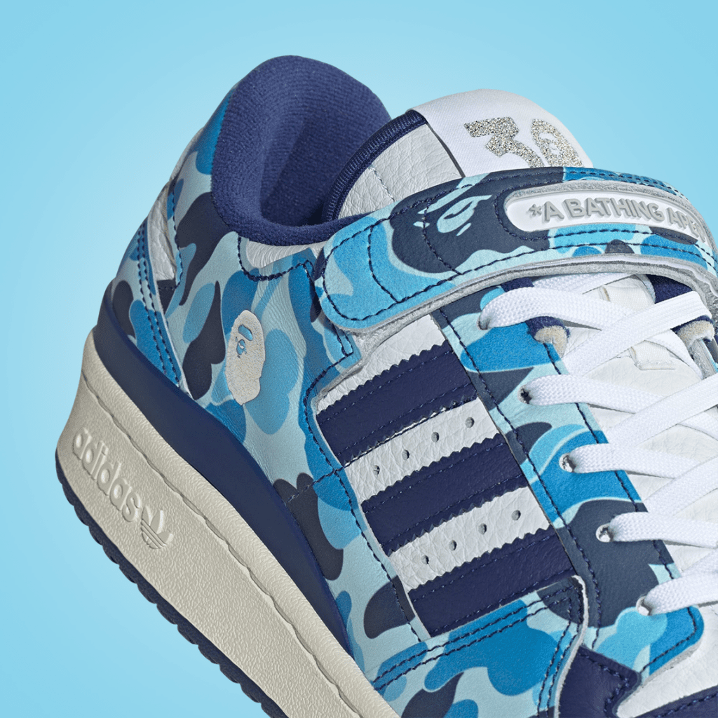 BAPE x adidas Forum Low 84 30th Anniversary "Blue Camo" ID4772