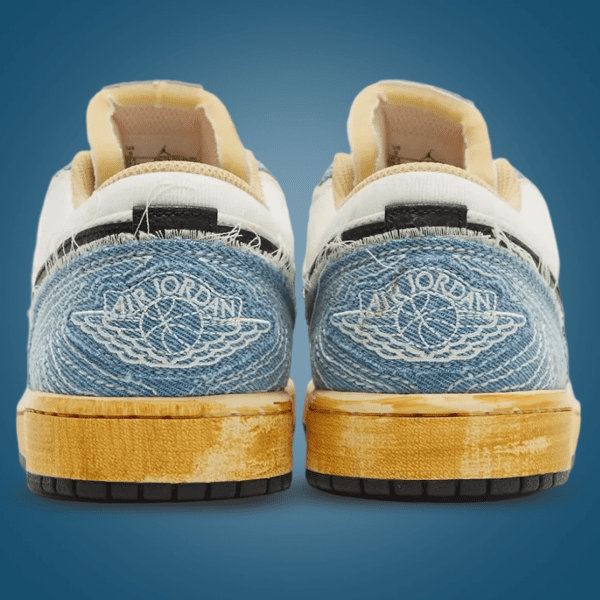 First Look At The Air Jordan 1 Low "Sashiko" - Captain Creps