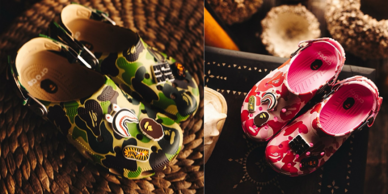 Hype Meets Comfort With the BAPE x Crocs Classic Clog - Captain Creps