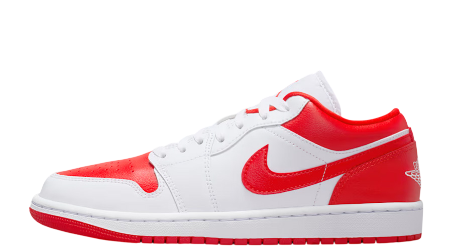 WMNS Air Jordan 1 Low "White/Chile Red" DC0774-110 - Captain Creps