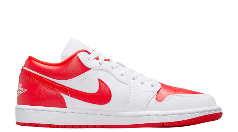 WMNS Air Jordan 1 Low "White/Chile Red" DC0774-110 - Captain Creps