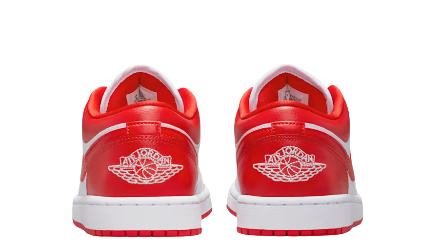 WMNS Air Jordan 1 Low "White/Chile Red" DC0774-110 - Captain Creps