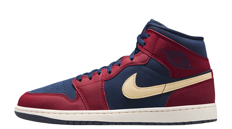 Air Jordan 1 Mid "Team Red/Obsidian" IO7449-600 - Captain Creps
