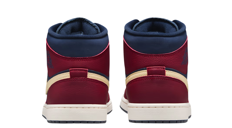 Air Jordan 1 Mid "Team Red/Obsidian" IO7449-600 - Captain Creps