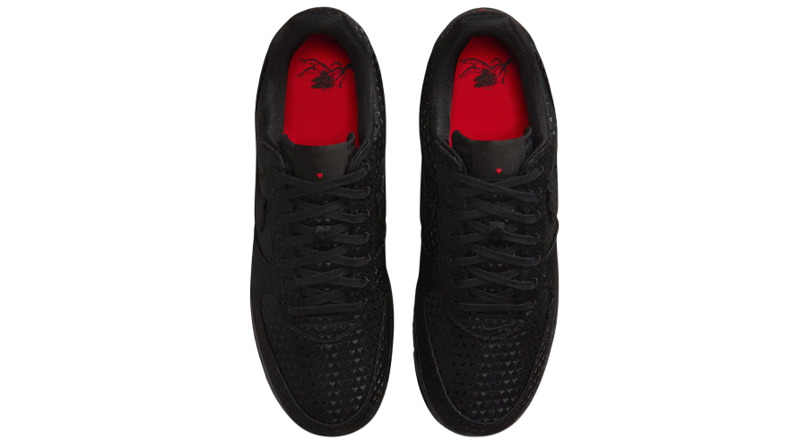 Nike Air Force 1 Low "Valentine's Day Triple Black" 2026 IB6836-001 ...