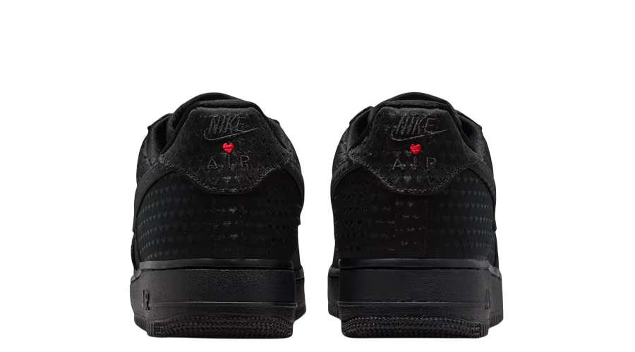 Nike Air Force 1 Low "Valentine's Day Triple Black" 2026 IB6836-001 ...
