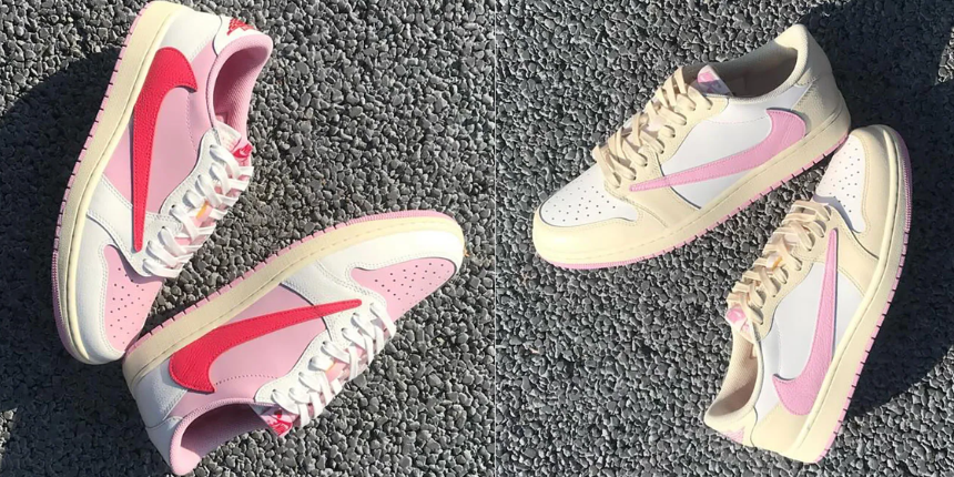 Two Pinks, One Decision: Travis Scott’s AJ1 Low “Pink Pack” Is Almost ...